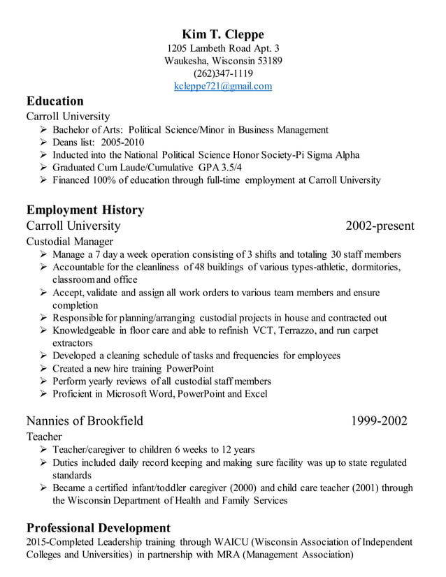 Custodial Manager | PDF