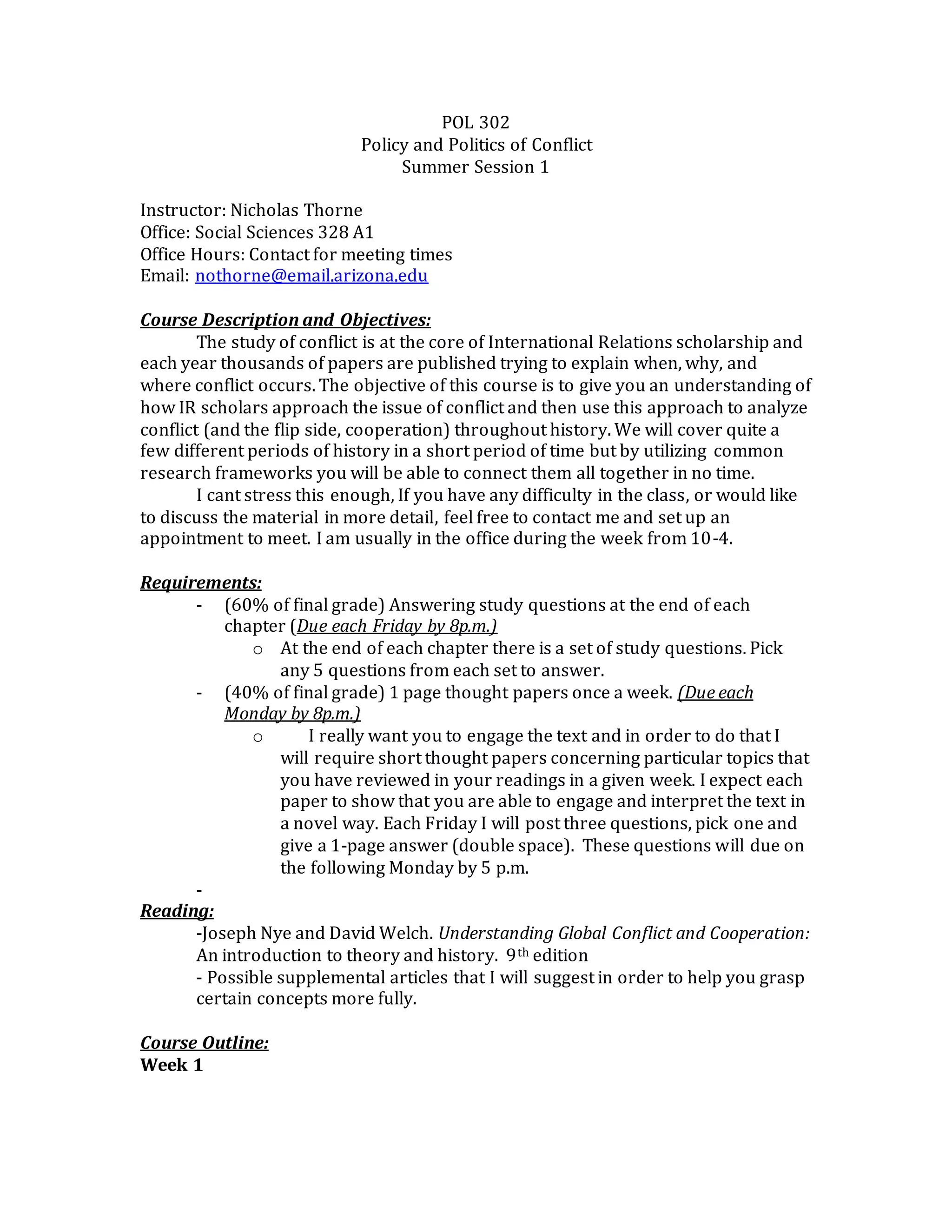 POL 302 syllabus | DOCX