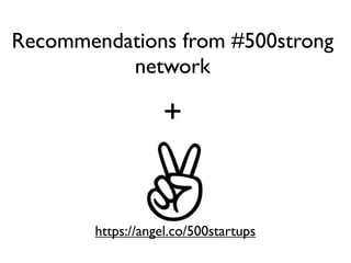500 Startups Accelerator | PPT