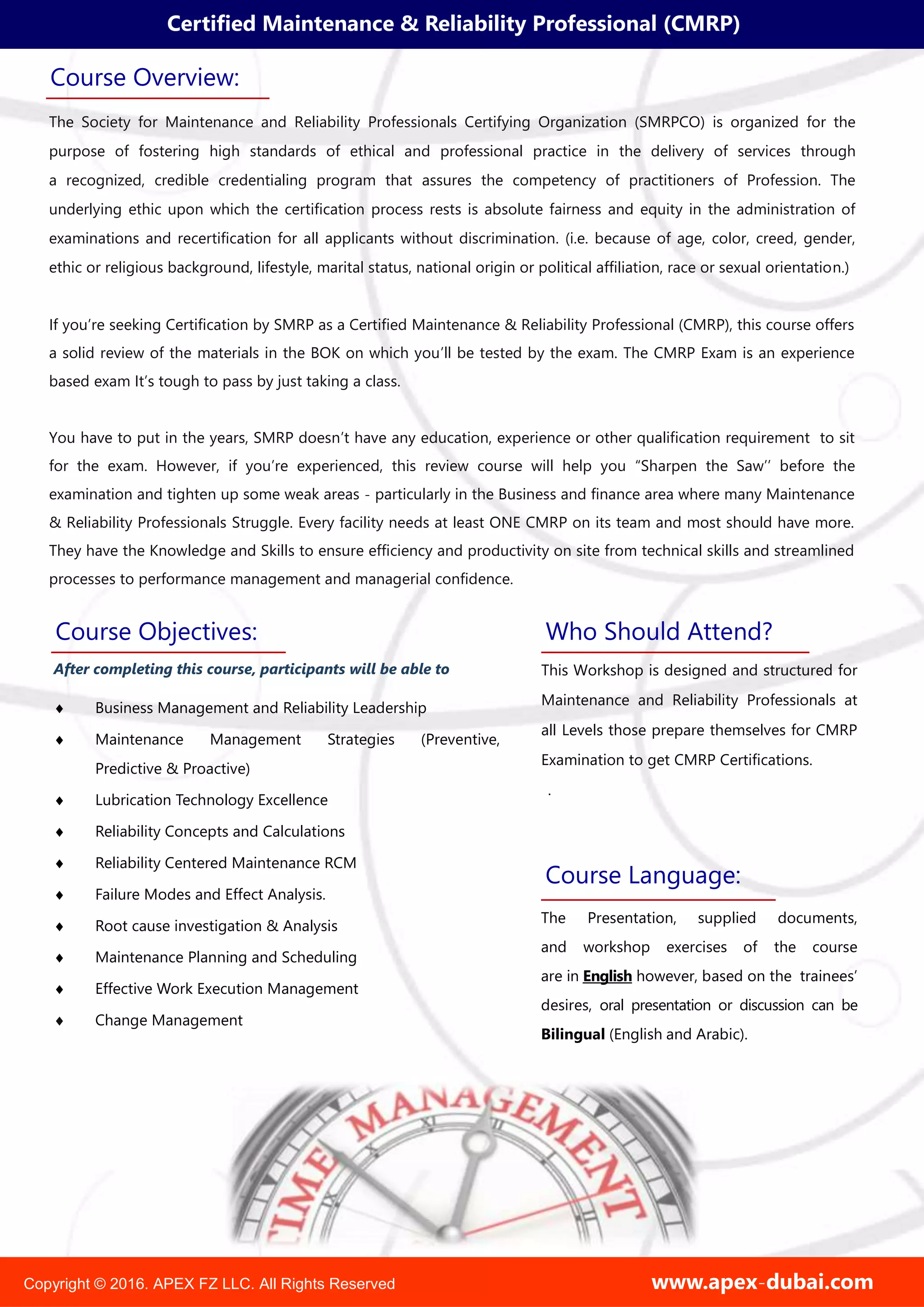 rm_-_34_certified_maintenance_reliability_professional_(cmrp) | PDF