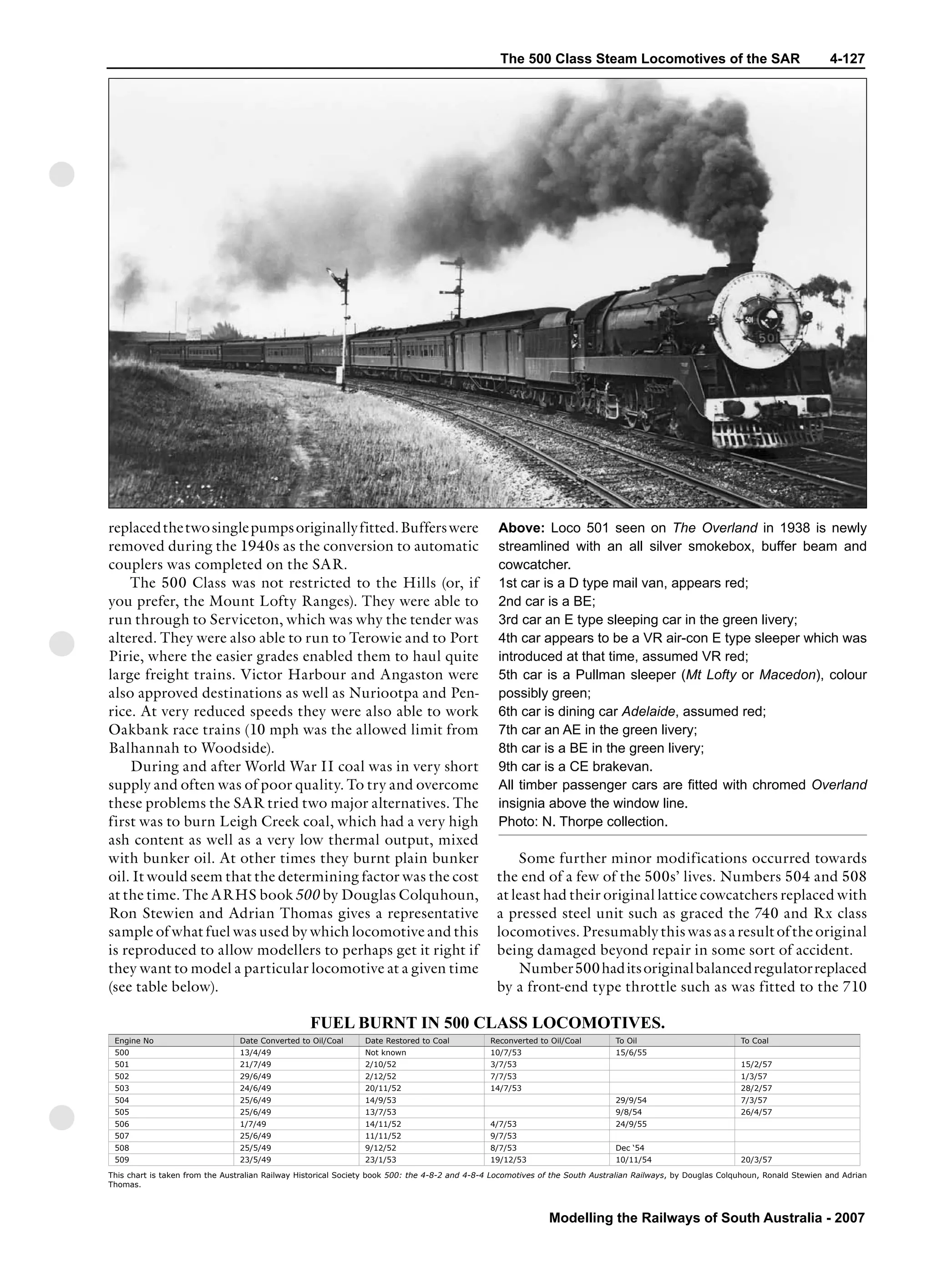 500 Class Steam Loco's S.A.R | PDF