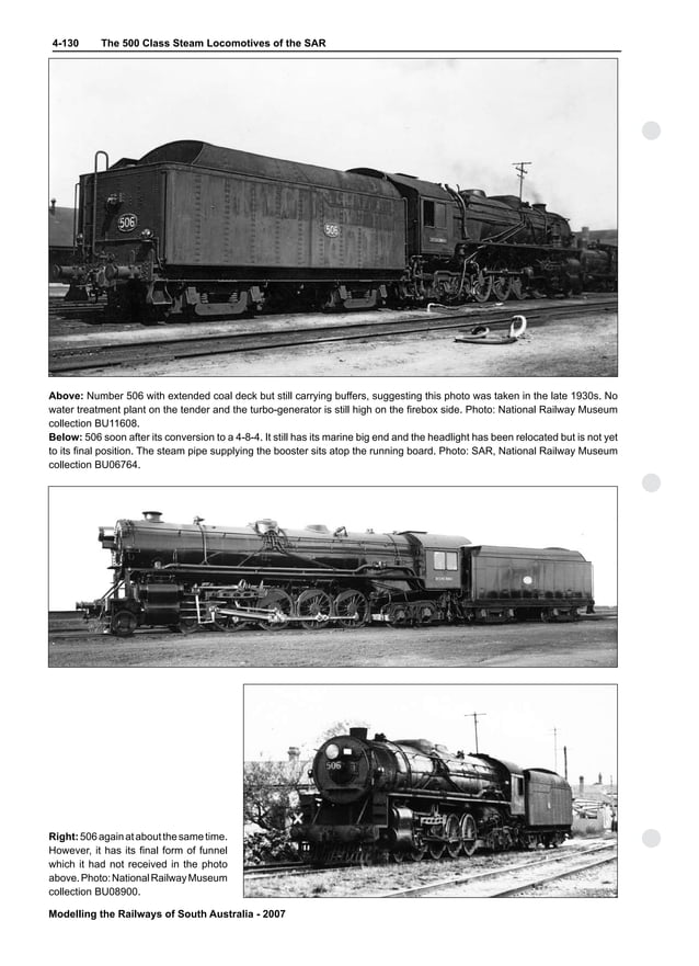500 Class Steam Loco's S.A.R