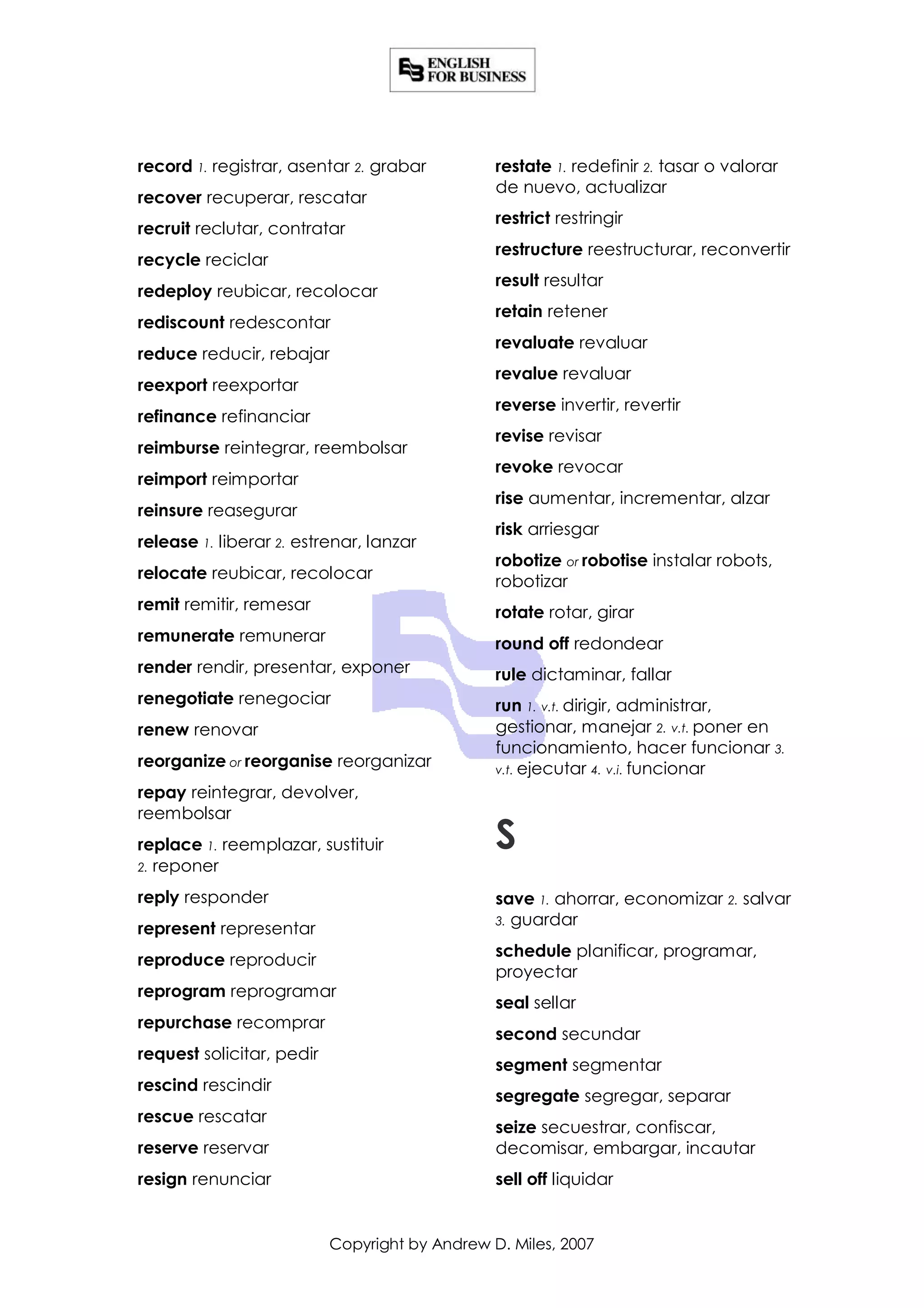 500 verbs english to spanish | PDF