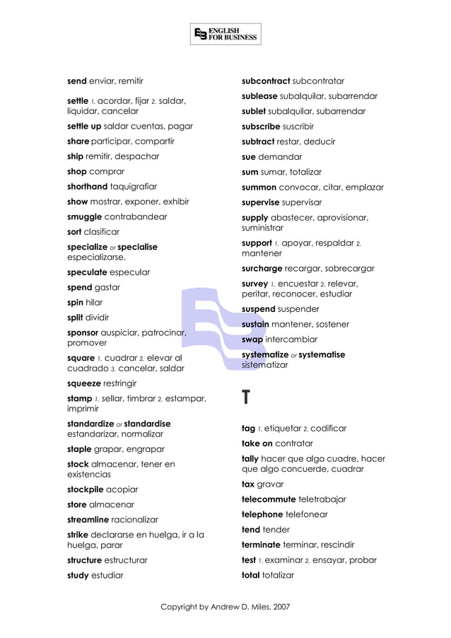 500 verbs english to spanish | PDF