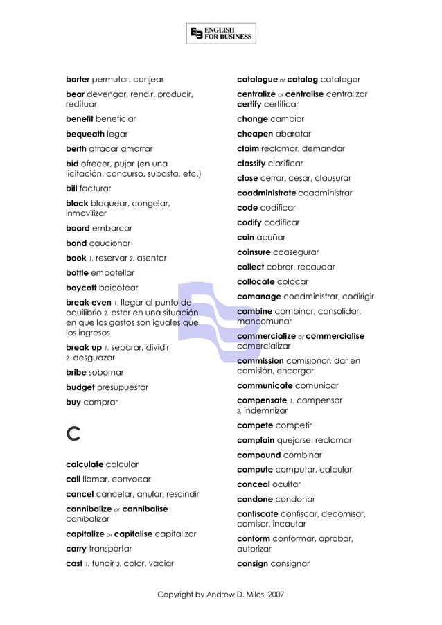 500 verbs english to spanish | PDF