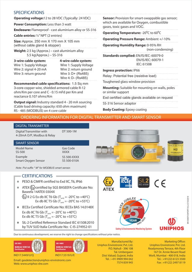 KwikSense Smart Digital Gas Transmitter | PDF