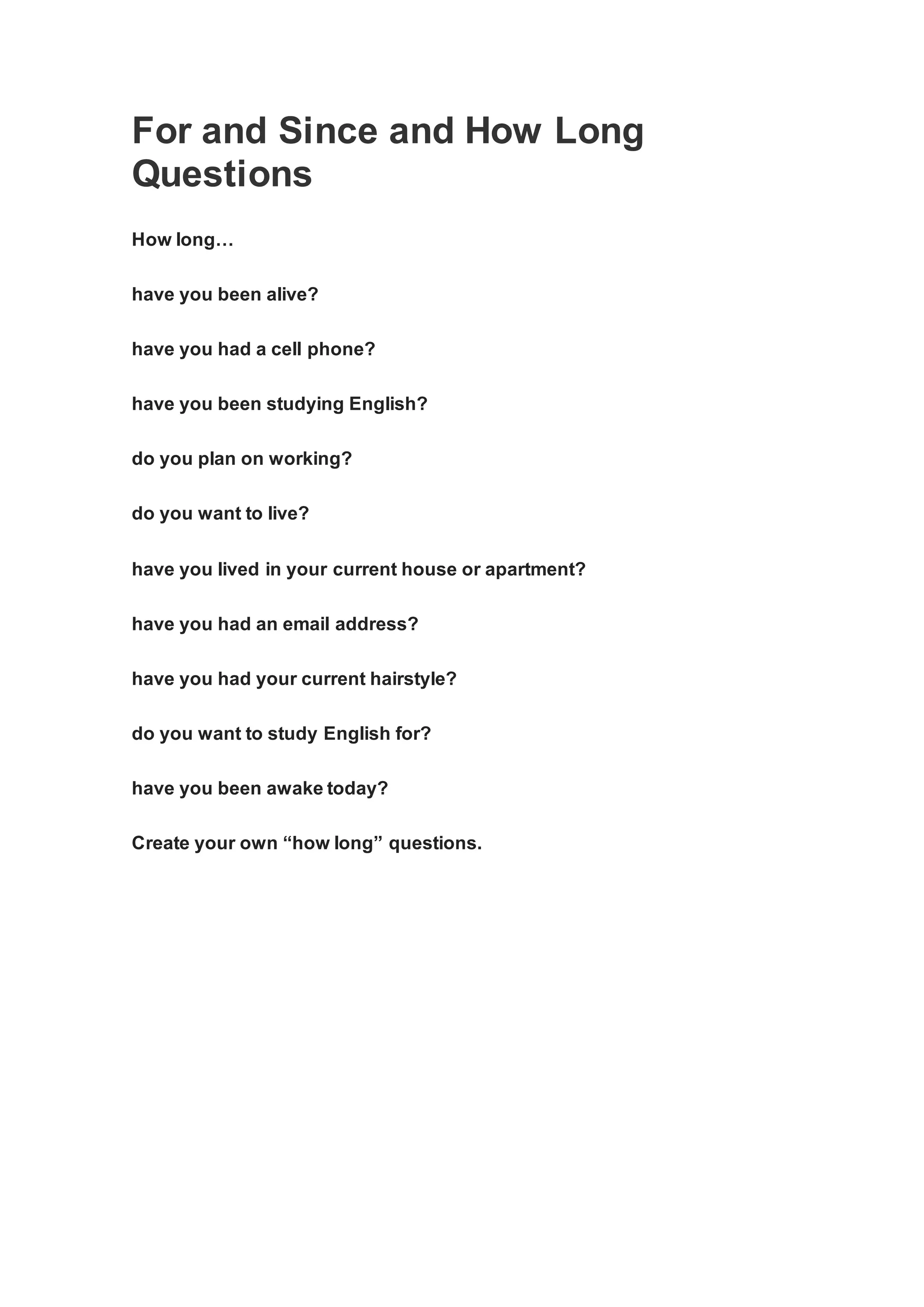 500 grammar based conversation questions | DOCX