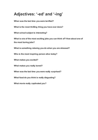 500 grammar based conversation questions | DOCX