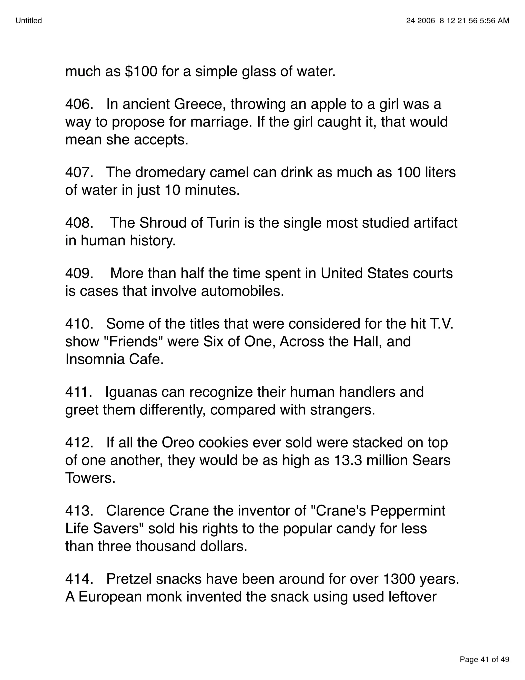 500 interesting facts | PDF