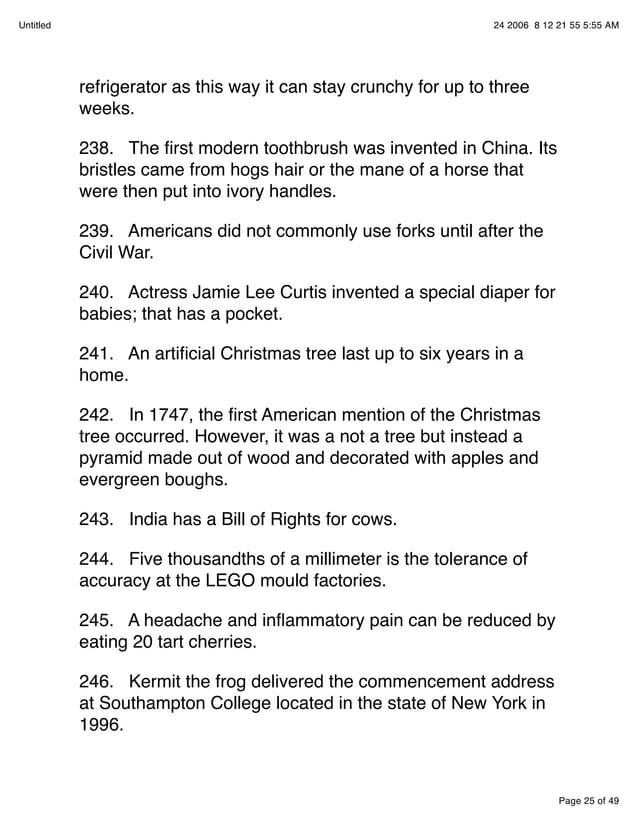 500 interesting facts | PDF