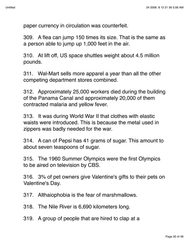 500 interesting facts | PDF