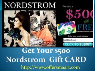 $500 Nordstrom gift card | PPTX