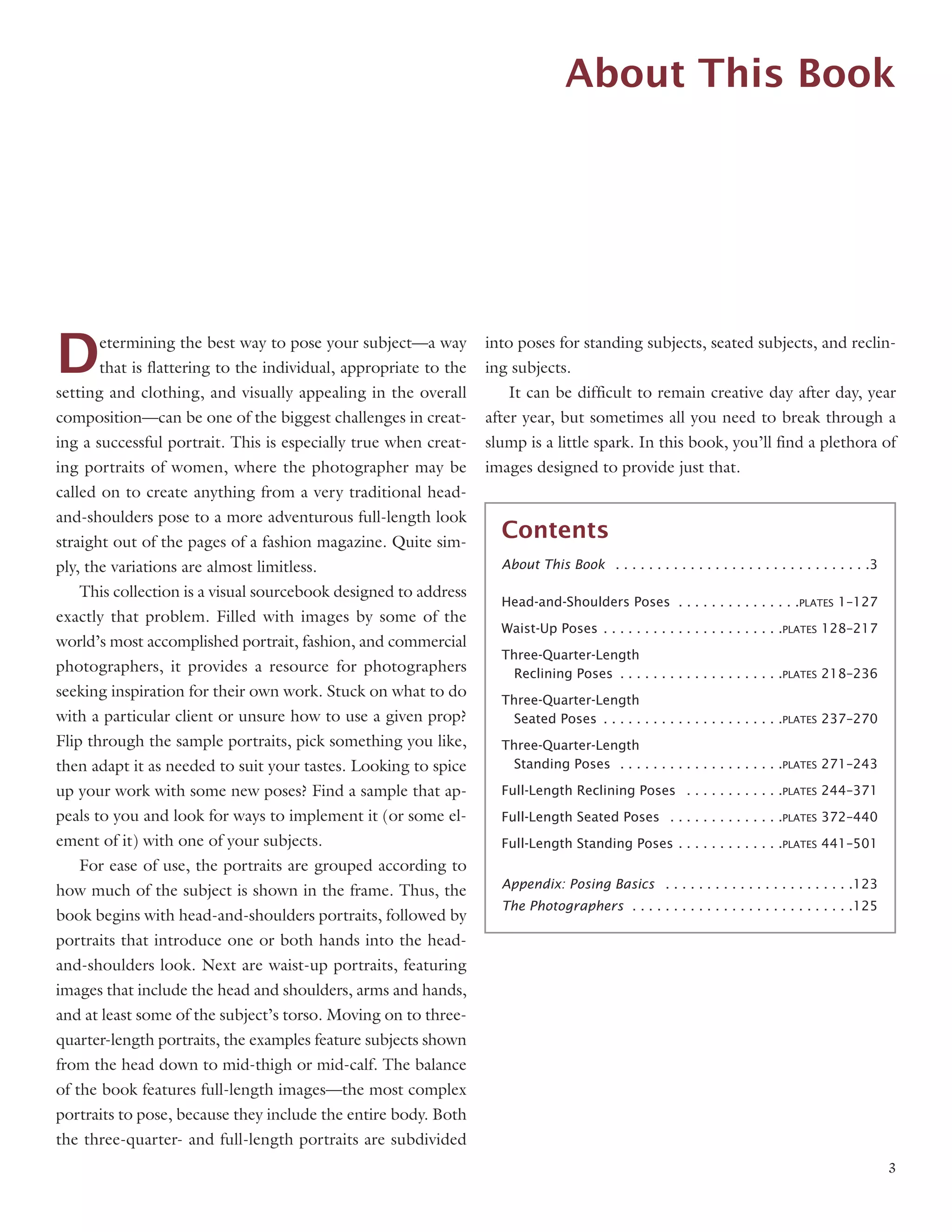 500 poses for photographing women a visual sourcebook for portrait photographers | PDF