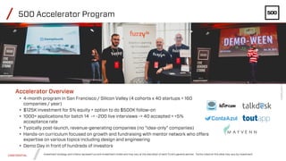 500 Startups corporate overview deck (2.23.2016) | PPT