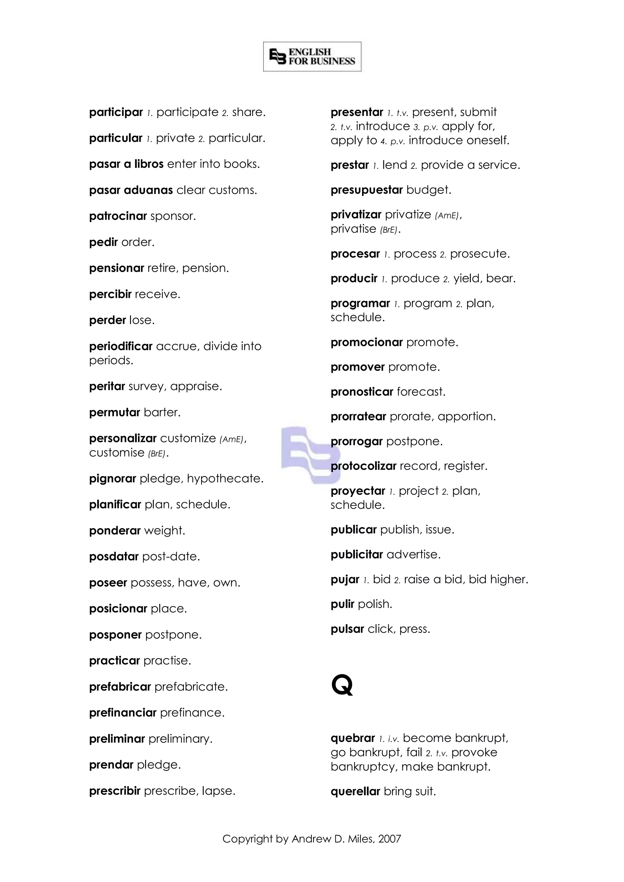 500 verbos spanish to english | PDF