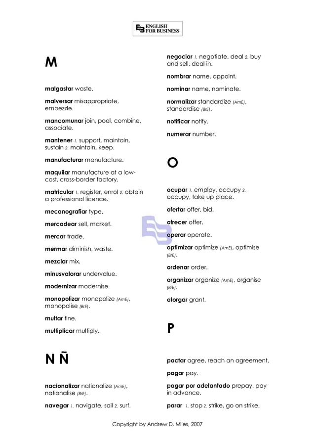 500 verbos spanish to english | PDF