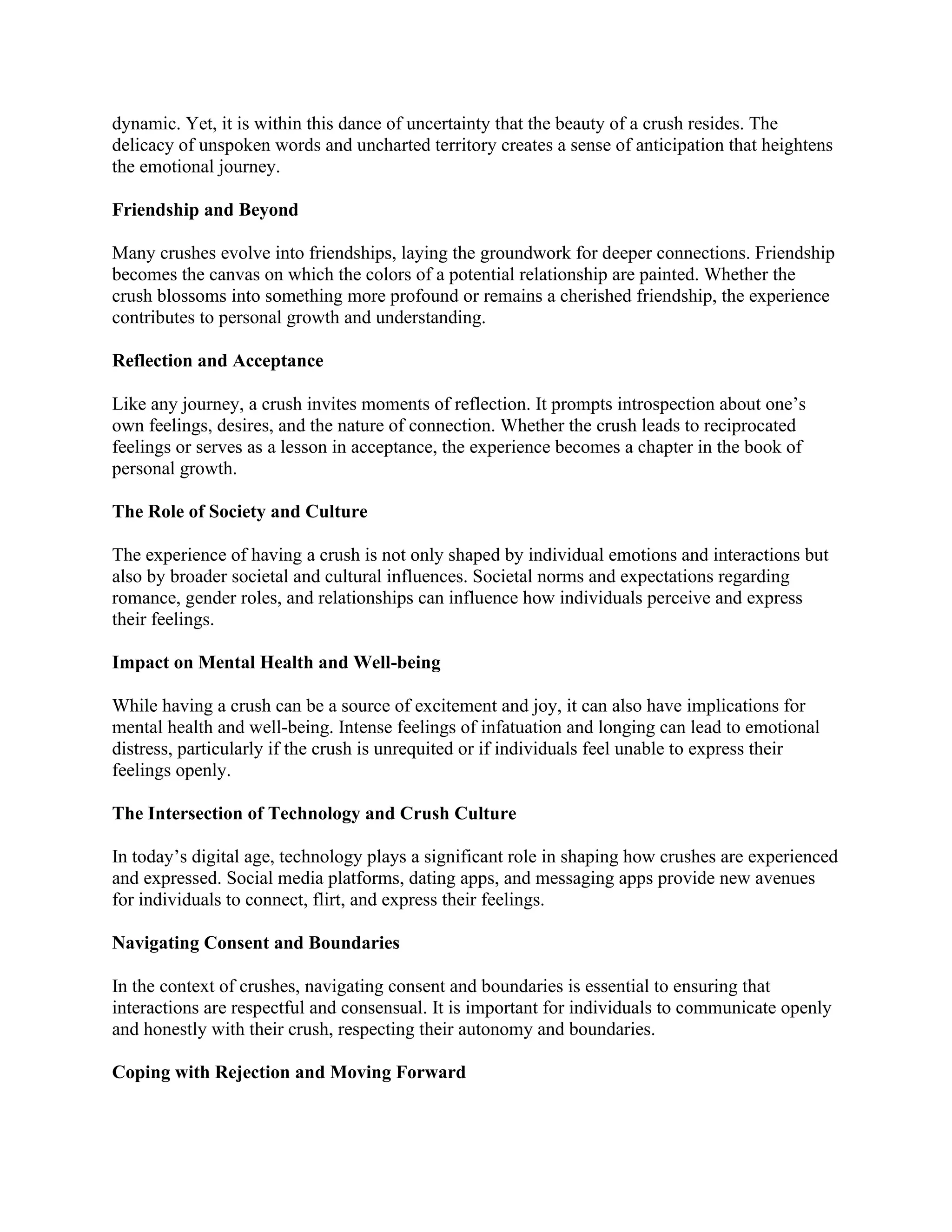 500 Word Essay For Crush: Exploring the Intricacies of Crush | PDF