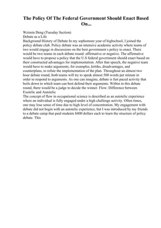 500 Word Essay Sample | PDF