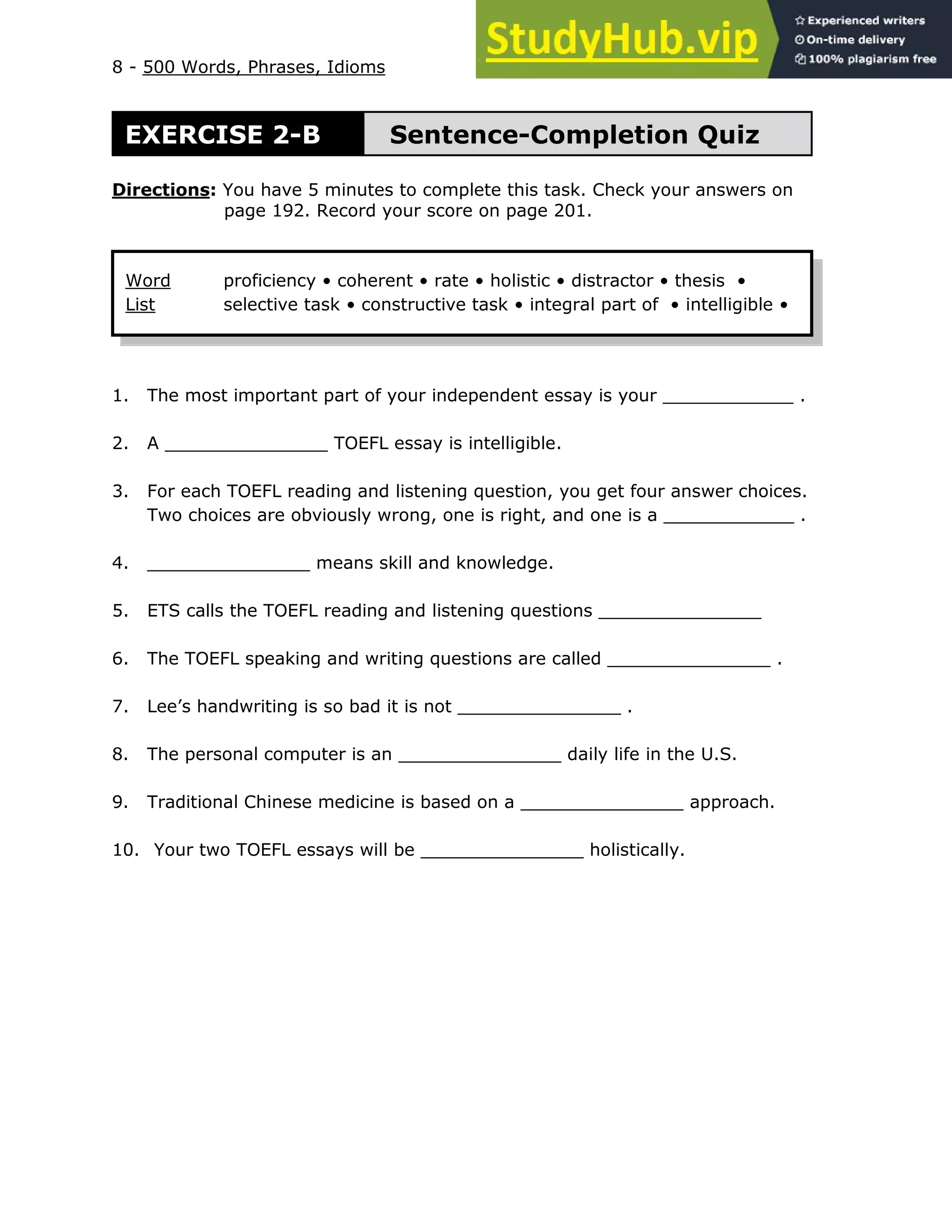 500 Words, Phrases, Idioms for the TOEFL iBT Plus Typing Strategies.pdf