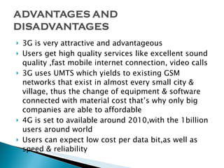 evolution of 3g,4g and beyond 5g systems | PPT