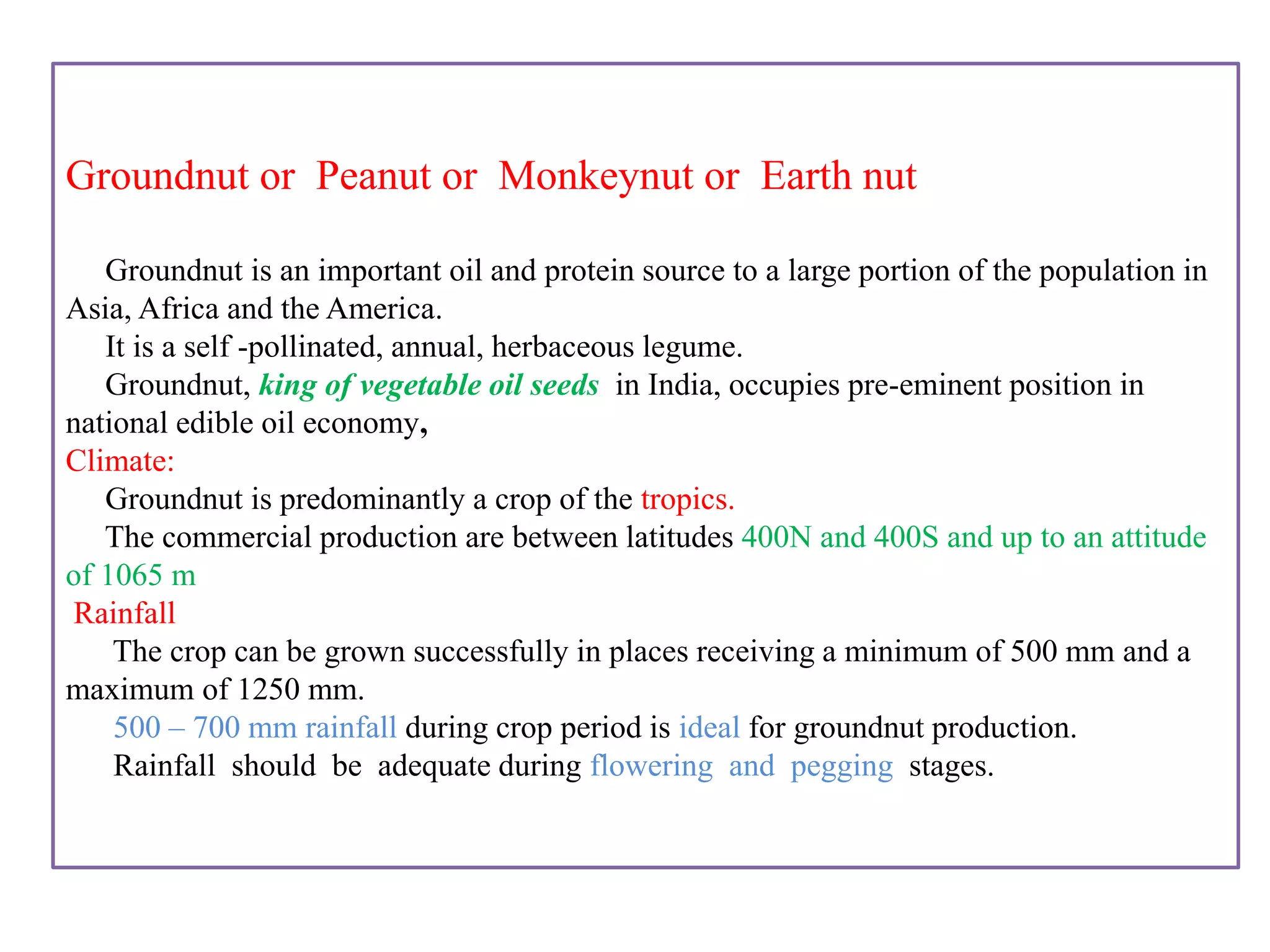 crop modelling basics in groundnut | PPTX | Agriculture | Industries