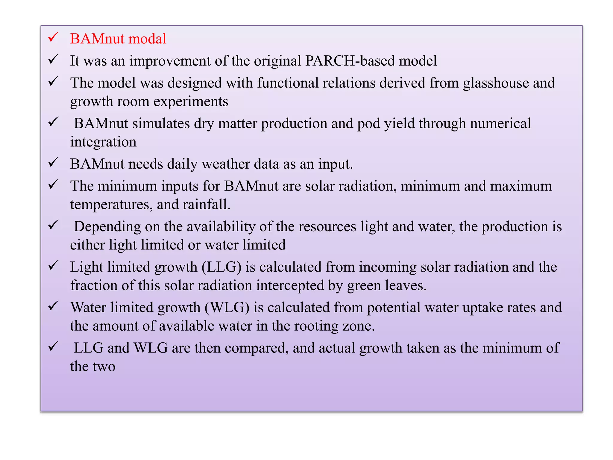 crop modelling basics in groundnut | PPTX | Agriculture | Industries