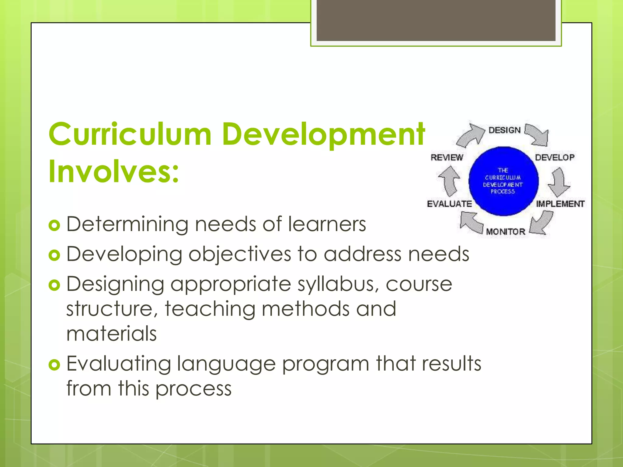 501 the origins of language curriculum development | PPT