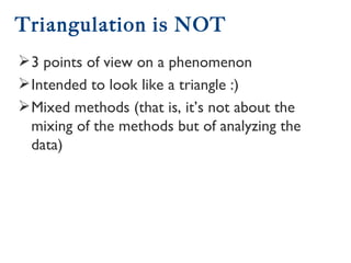 EXT 501 - Triangulation Presentation | PPT