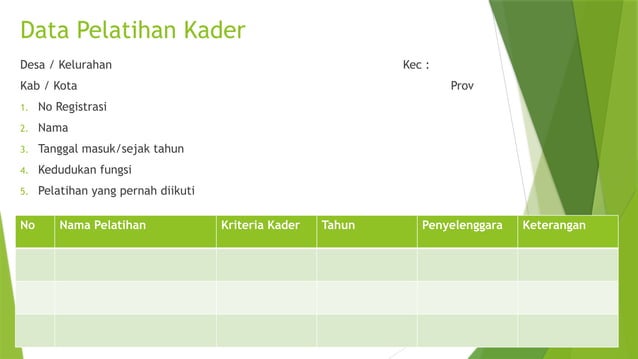 Administrasi pokja 4 pkk untuk kelurahan | PPTX
