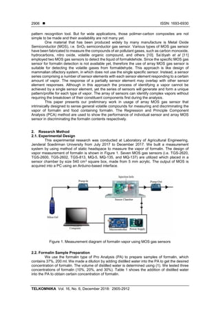 The Application of General MOS Gas Sensors for Discriminating Formalin Content | PDF