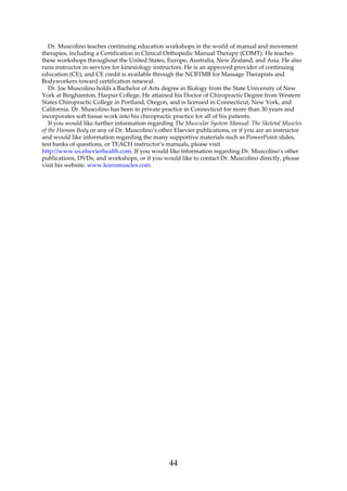 The Muscular System Manual The Skeletal Muscles Of The Human Body 4th ...