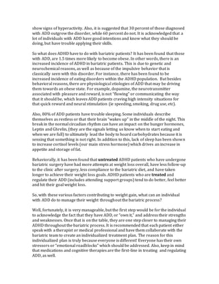 ADHD Summary | DOCX | Diabetes | Diseases and Conditions