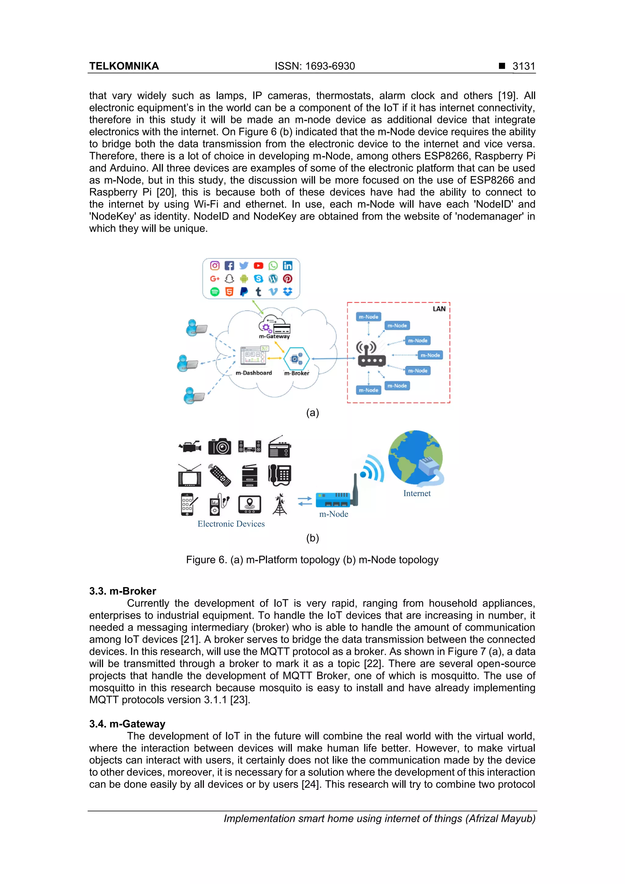 Implementation smart home using internet of things | PDF
