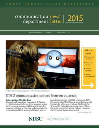 NDSU Communication Department Newsletter 2015 | PDF