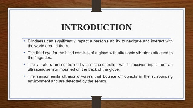 Third Eye for Blind Ultrasonic Vibration Gloves.pptx