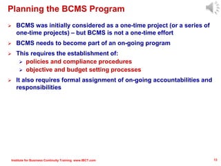 Business Continuity Audit | PPT