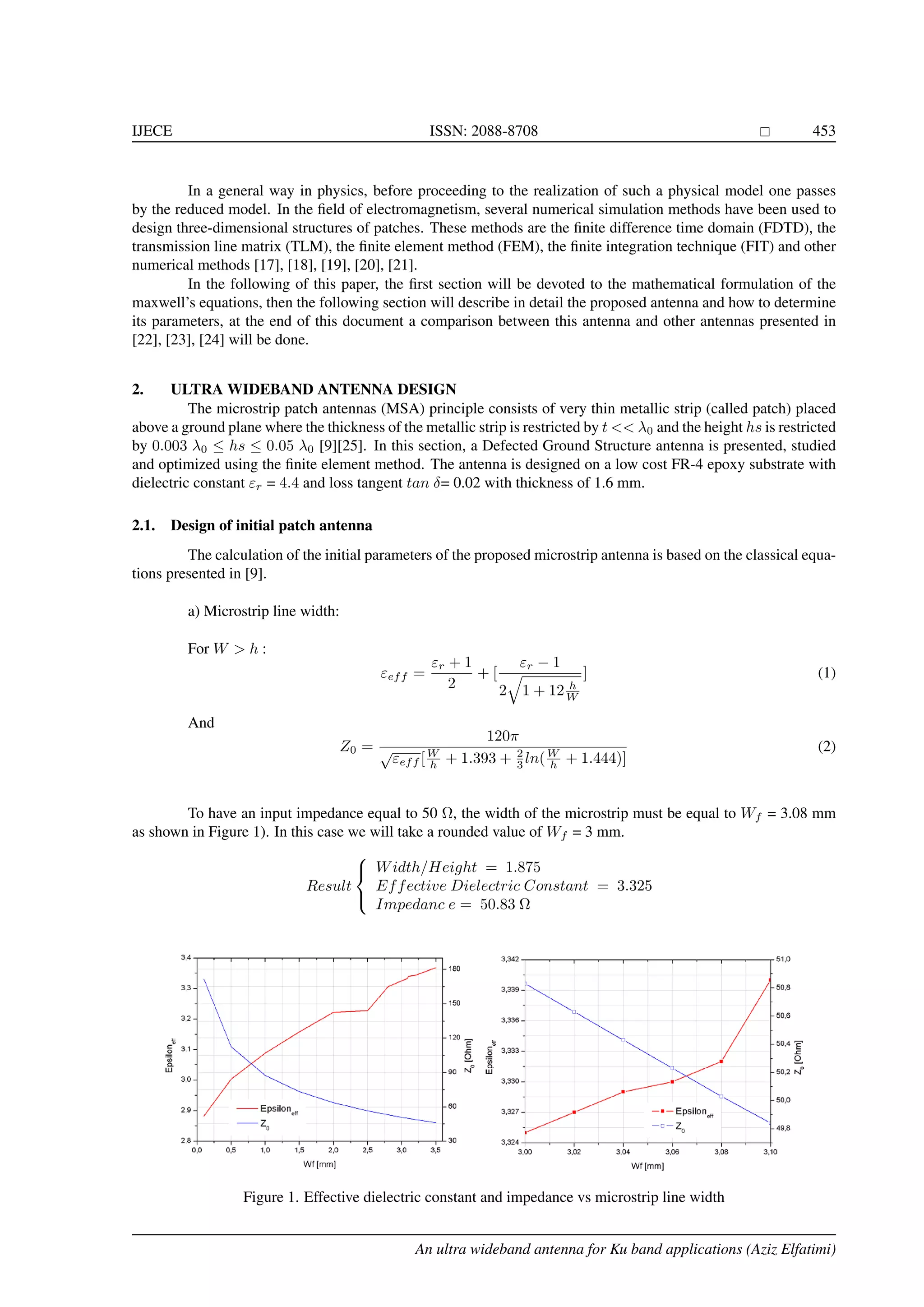 An ultra wideband antenna for Ku band applications | PDF