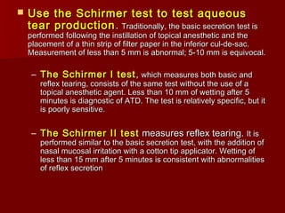 Dry Eye Syndrome | PPT