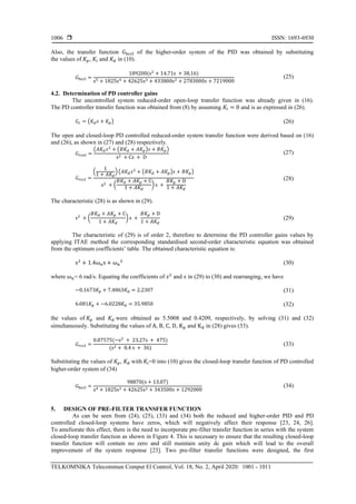 PID controller for microsatellite yaw-axis attitude control system using ITAE method | PDF