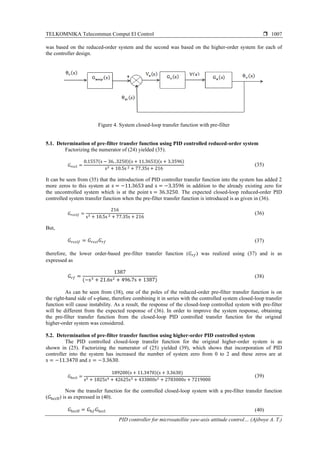 PID controller for microsatellite yaw-axis attitude control system using ITAE method | PDF