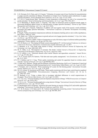 IoT-based guppy fish farming monitoring and controlling system | PDF