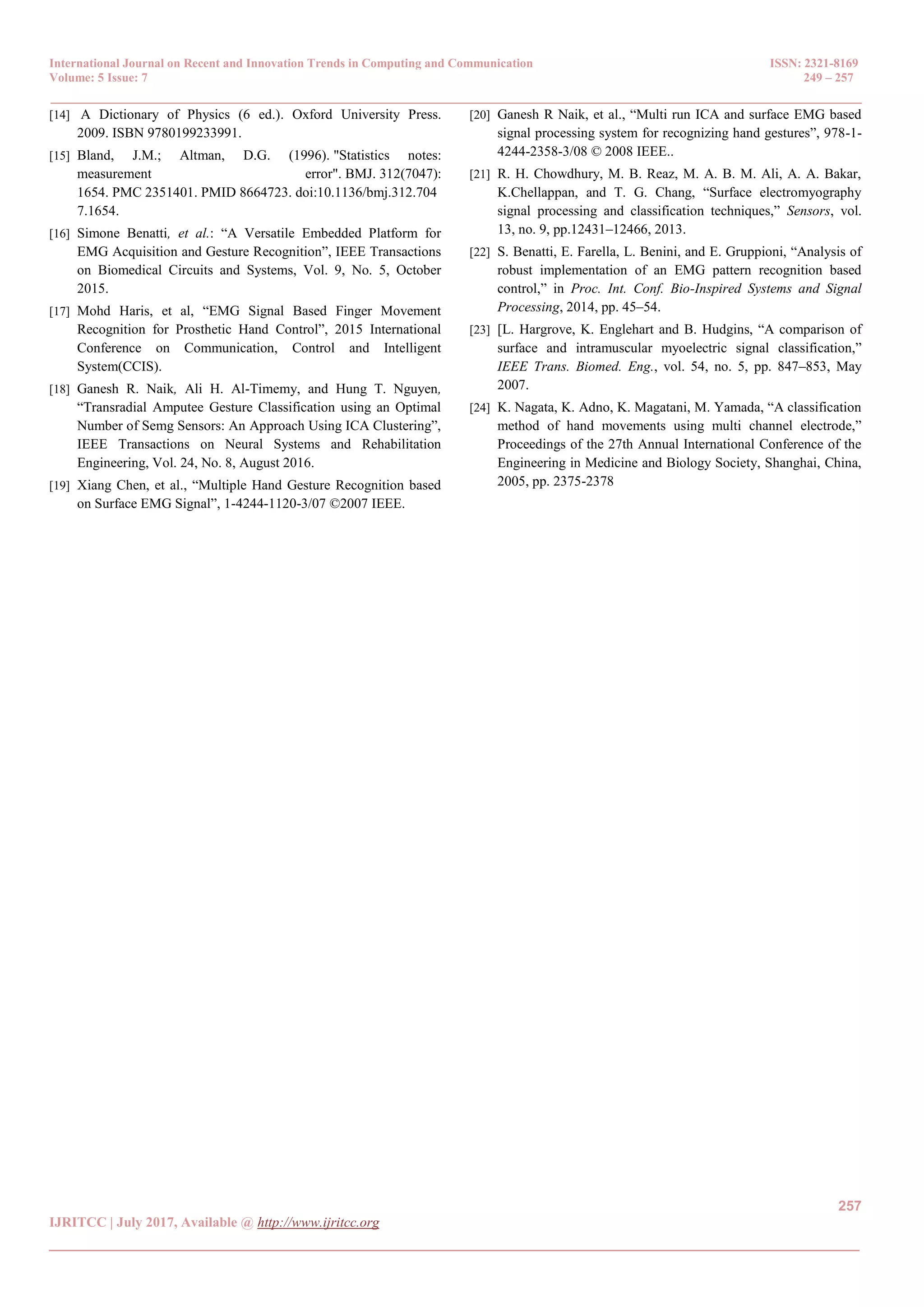 Time Frequency Feature Extraction Scheme based on MUAP for ...