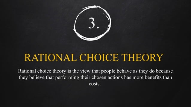 Rational choice theory for grade 11 humss | PDF | Personal Finance