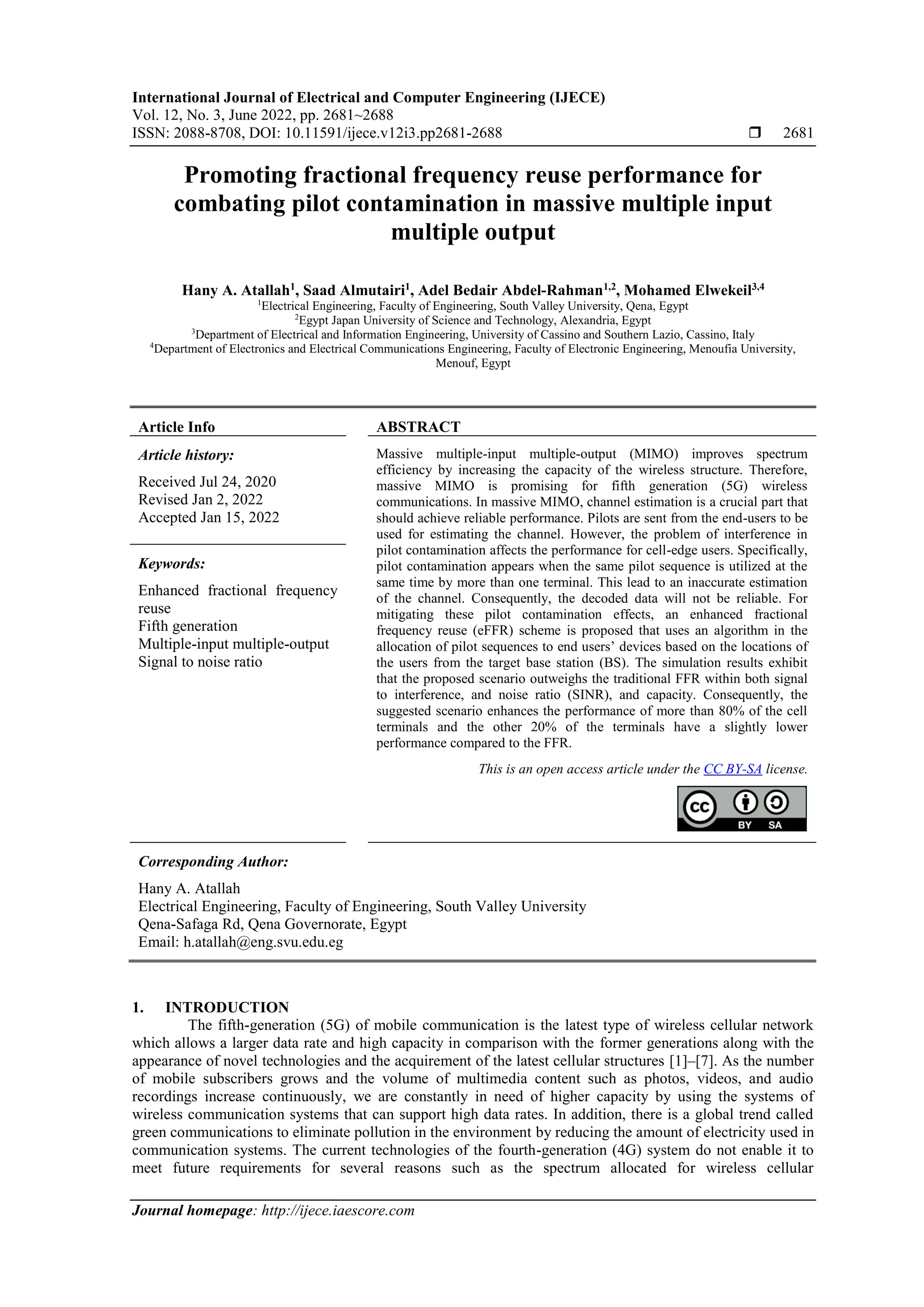 Promoting Fractional Frequency Reuse Performance For Combating Pilot
