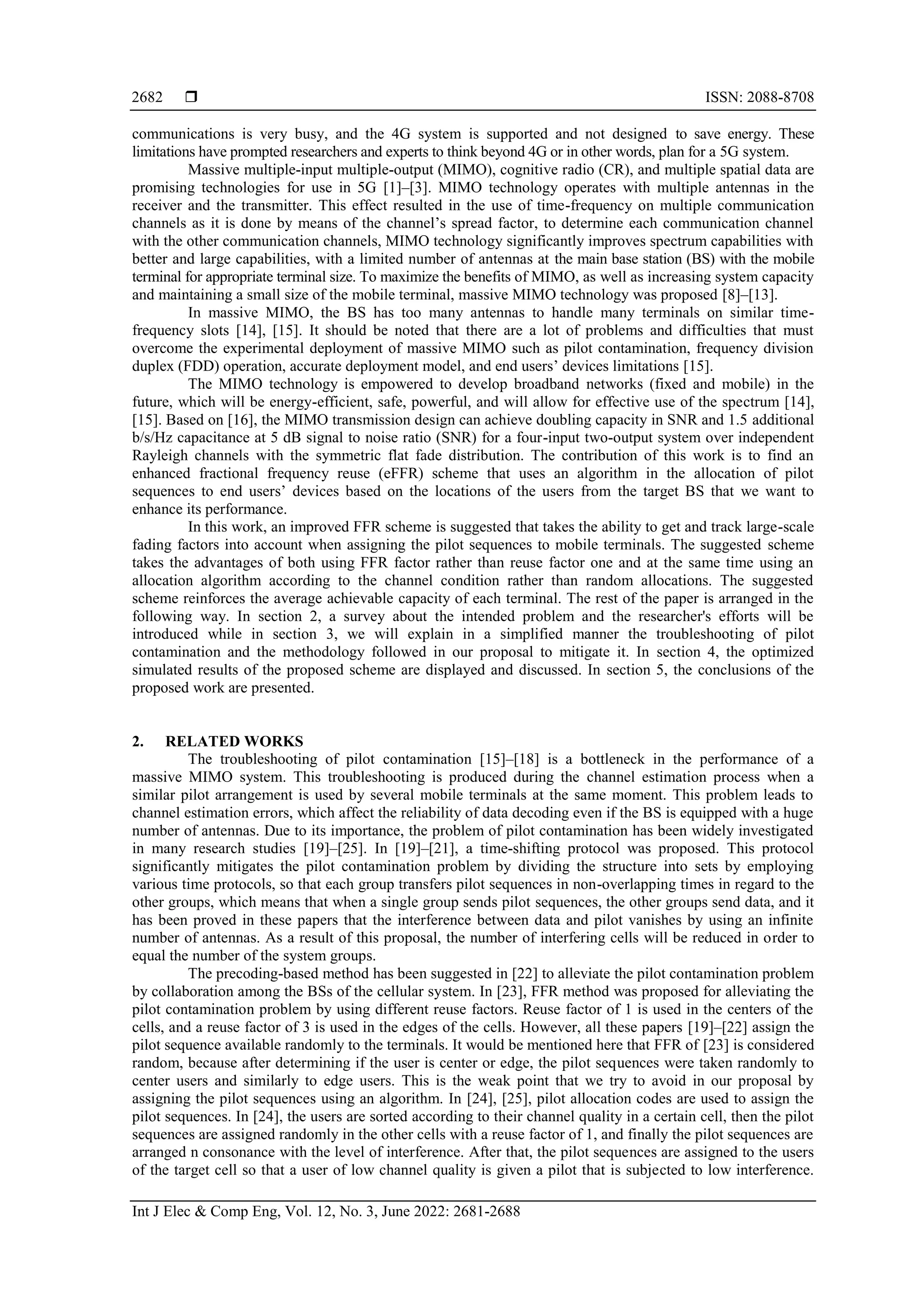 Promoting Fractional Frequency Reuse Performance For Combating Pilot