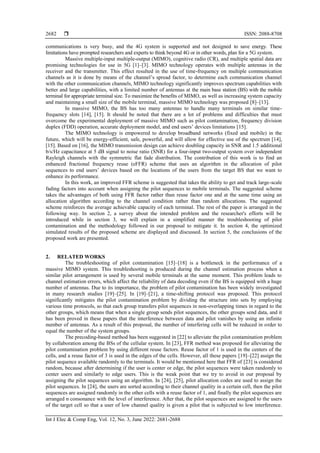 Promoting fractional frequency reuse performance for combating pilot contamination in massive ...