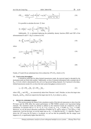 Outage performance analysis of non-orthogonal multiple access systems with RF energy harvesting ...