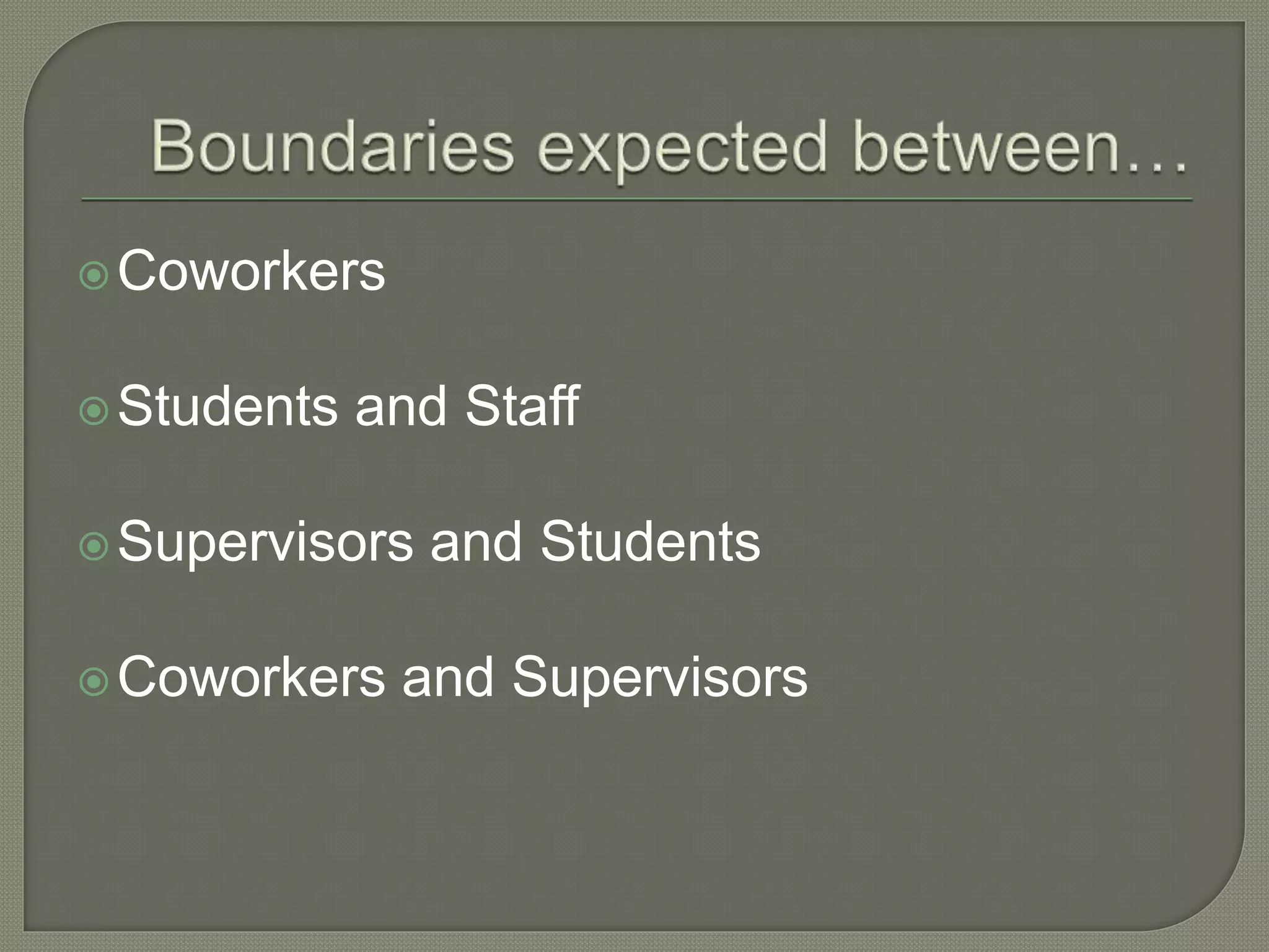 Workplace Boundaries | PPTX