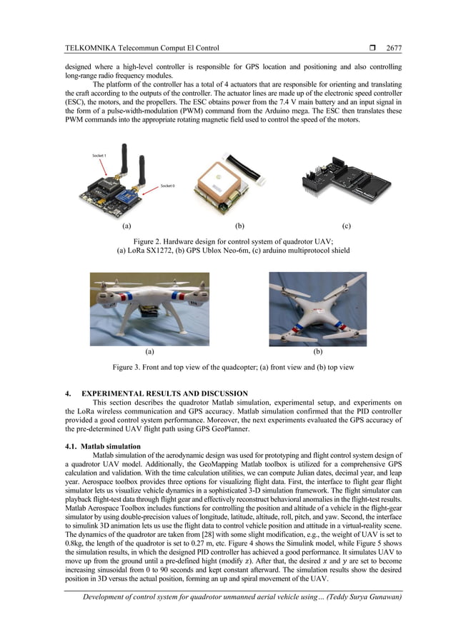 Development of control system for quadrotor unmanned aerial vehicle using LoRa wireless and GPS ...