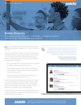 Entelo Diversity | PDF | Business | Business and Finance